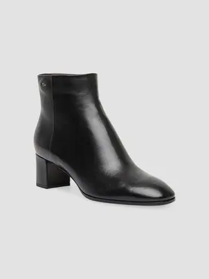Santoni 50mm Side-zip Leather Booties