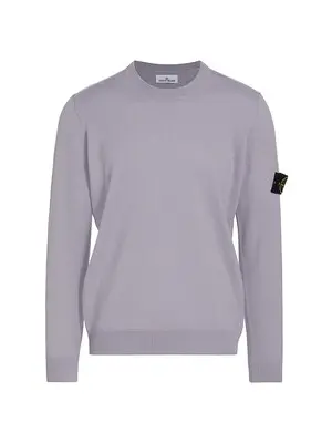 Stone Island Wool Crewneck Sweater Lavender
