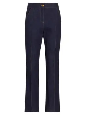 Veronica Beard Women's Kimra Denim Pants - Dark Oxford  - Dark Oxford