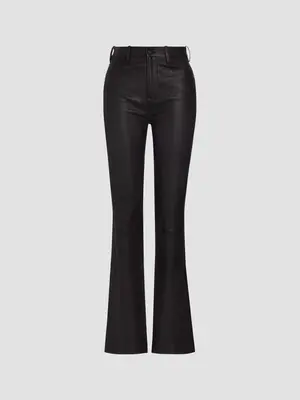 Vince Stretch Bootcut Leather Pants