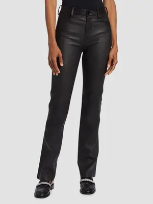 Vince Stretch Bootcut Leather Pants