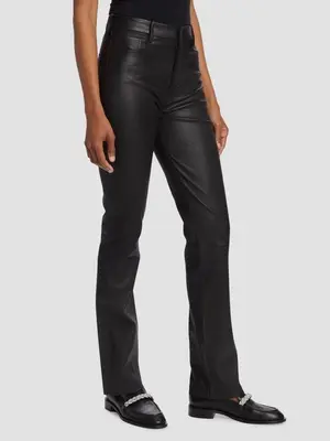 Vince Stretch Bootcut Leather Pants