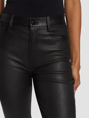 Vince Stretch Bootcut Leather Pants