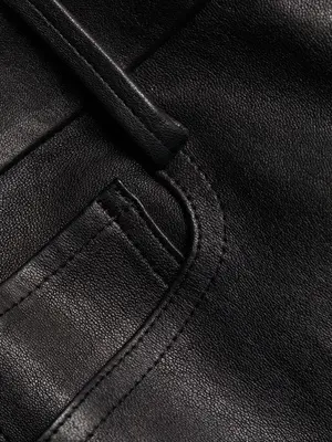 Vince Stretch Bootcut Leather Pants