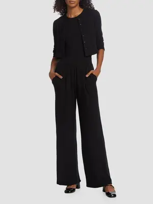 LESET Lauren Crop Ii Knit Cardigan - Black