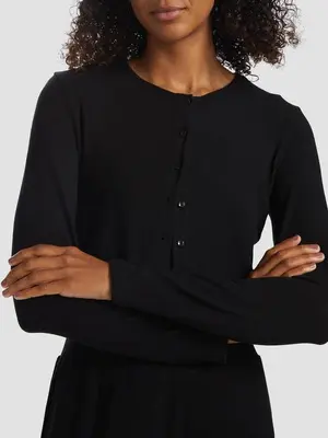 LESET Lauren Crop Ii Knit Cardigan - Black