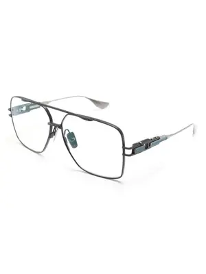 Dita Grand Emperik Pilot-frame Glasses - Black