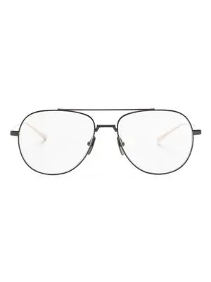 Dita Metal Aviator-frame Glasses - Black
