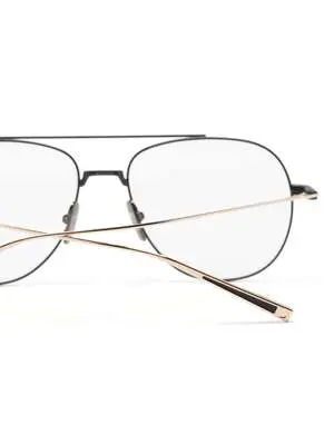 Dita Metal Aviator-frame Glasses - Black