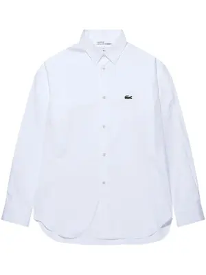 Comme Des Garçons X Lacoste Logo-patch Cotton Shirt