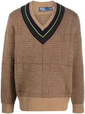 Polo Ralph Lauren Glen Plaid Check-pattern Wool Jumper