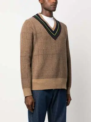 Polo Ralph Lauren Glen Plaid Check-pattern Wool Jumper