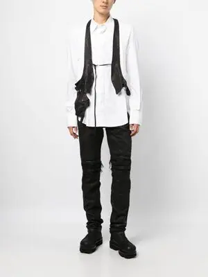 トップス JULIUS 25-26AW Holster Vest Julius Leather Holster Vest In Black - 30% Off | Editorialist