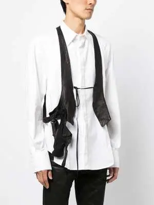 Julius Leather Holster Vest In Black - 30% Off | Editorialist