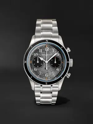Montblanc 1858 0 Oxygen The 8000 Automatic Chronograph 42mm Stainless Steel Watch 130983 - Silver