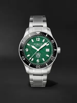 Montblanc 1858 Iced Sea Automatic Stainless Steel Watch - Green
