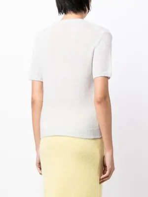 Cashmere In Love Sidley Fine-knit Top - Blue