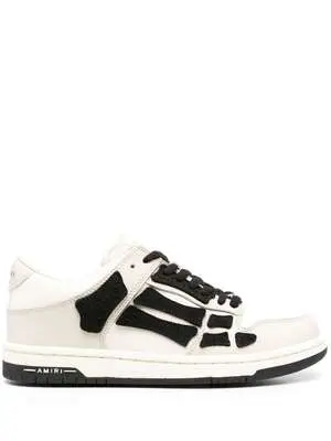 Amiri Skel Low-top Leather Sneakers - Neutrals