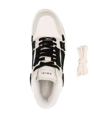 Amiri Skel Low-top Leather Sneakers - Neutrals