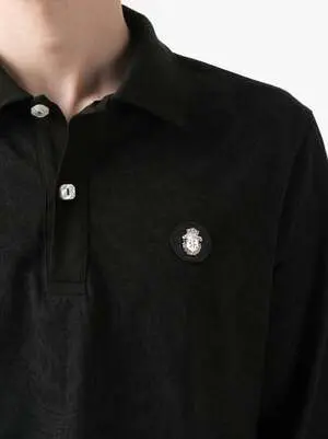 BILLIONAIRE Piquet Long-sleeved Polo Shirt
