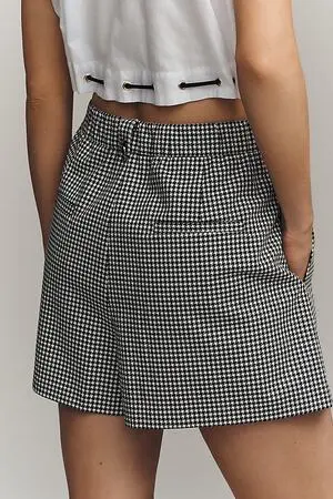 Maeve Pleated Skort - Black Plaid