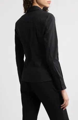 BOSS Bashinah Cotton-blend Blouse - Black