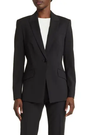 BOSS Jabinalah Virgin Wool Blazer - Blk