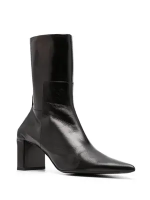 JIL SANDER 40mm Leather Ankle Boots