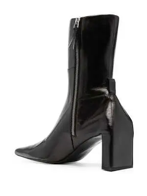 JIL SANDER 40mm Leather Ankle Boots
