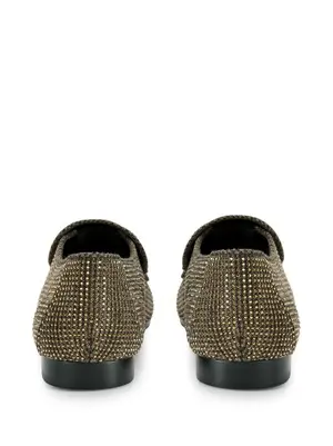 Kurt Geiger Hugh Eagle Rhinestone Loafers - Brown