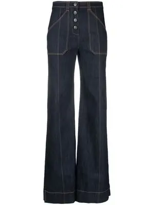 Cinq À Sept Long Benji Cotton Jeans