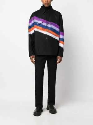Missoni Brushed-effect Striped Shirt Jacket
