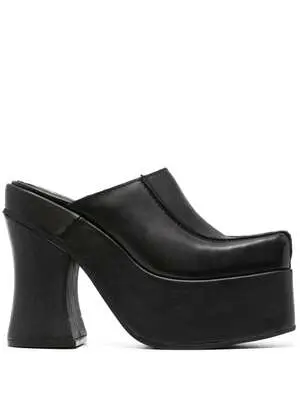 Eckhaus Latta 135mm Square-toe Platform Mules