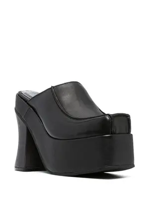 Eckhaus Latta 135mm Square-toe Platform Mules