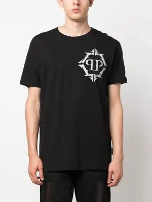 Philipp Plein Ss Chrome Round-neck T-shirt - Black