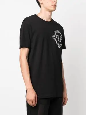 Philipp Plein Ss Chrome Round-neck T-shirt - Black