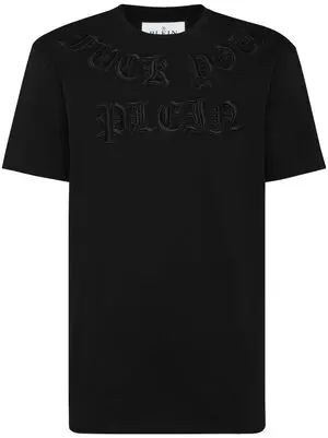 Philipp Plein Gothic Logo-patch T-shirt - Black
