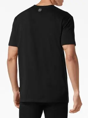 Philipp Plein Gothic Logo-patch T-shirt - Black