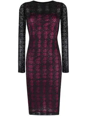 Versace Sheer Knit Knee-length Dress