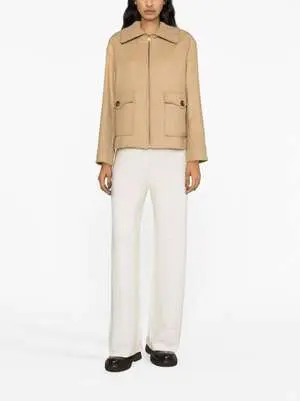 Woolrich Zip-up Jacket With Ribbed Collar