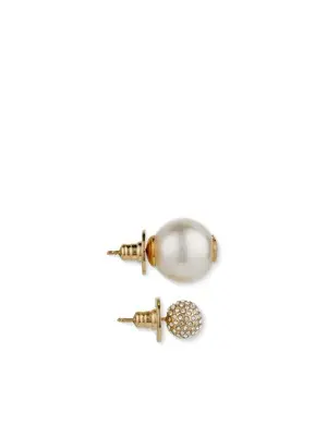 JIMMY CHOO Auri Logo-embellished Stud Earrings