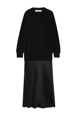 CHRISTOPHER ESBER Monument Cashmere And Silk-Satin Maxi Dress