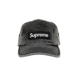Supreme Denim Camp Cap - Black