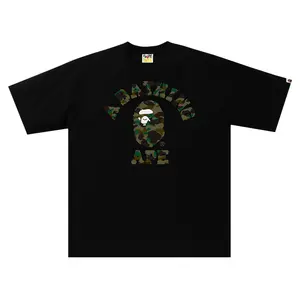 A BATHING APE 1st Camo College Relaxed Tee /green - Black