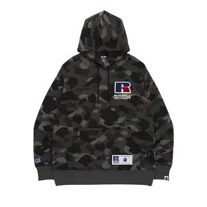A BATHING APE X Russell Color Camo College Hoodie