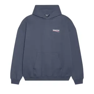 Balenciaga Political Campaign Large Fit Hoodie - Grey