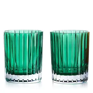 THE MARTHA, BY BACCARAT Harmonie Colors Of Joy Tumblers, Set Of 2 - Emerald