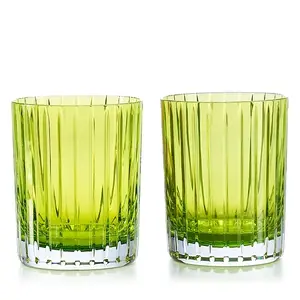 THE MARTHA, BY BACCARAT Harmonie Colors Of Joy Tumblers, Set Of 2 - Moss