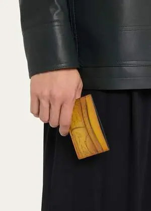 Berluti Bambou Neo Scritto Card Case