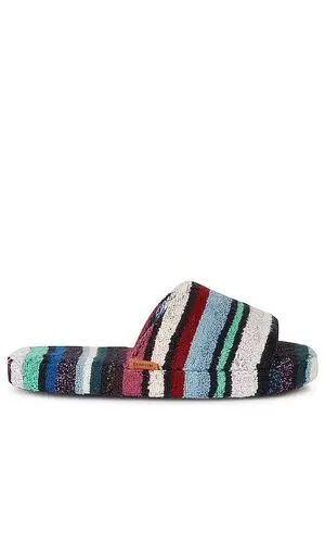 Missoni Chandler Open Slipper With Band - Blu Multicolor
